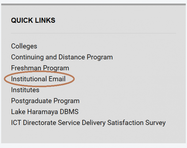 Email Service – Information and Communication Technology
